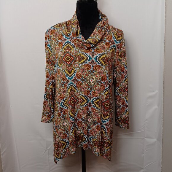 Ruby Rd. | Tops | Womens Ruby Rd Paisley Tunic Size Large | Poshmark